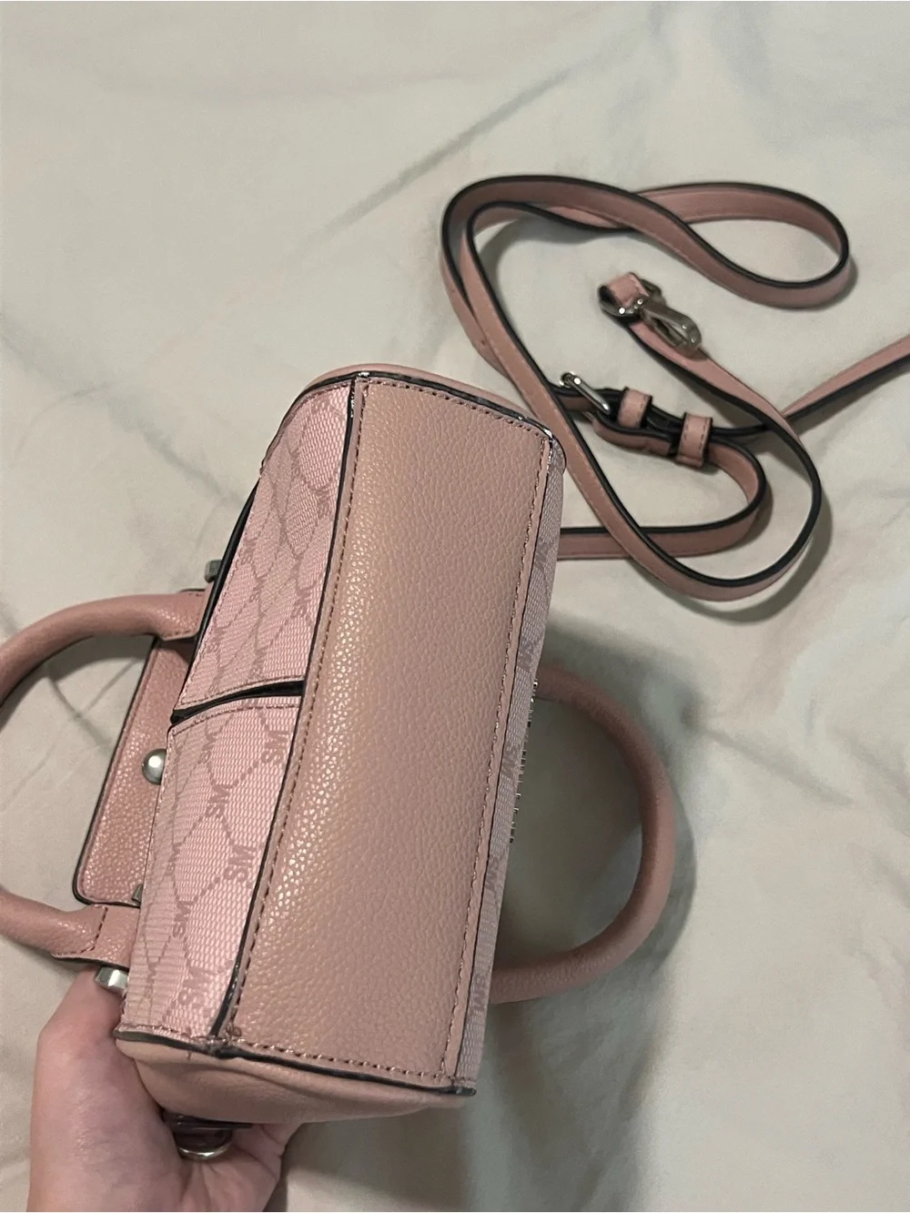Steve Madden | Bags | Steve Madden Blush Pink Mini Tophandle Crossbody ...